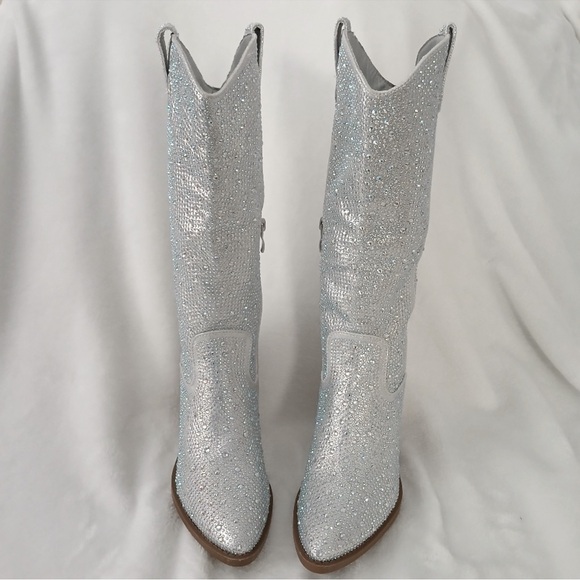 Forever 21 | Shoes | Forever Rhinestone Western Cowgirl Boots Womens ...